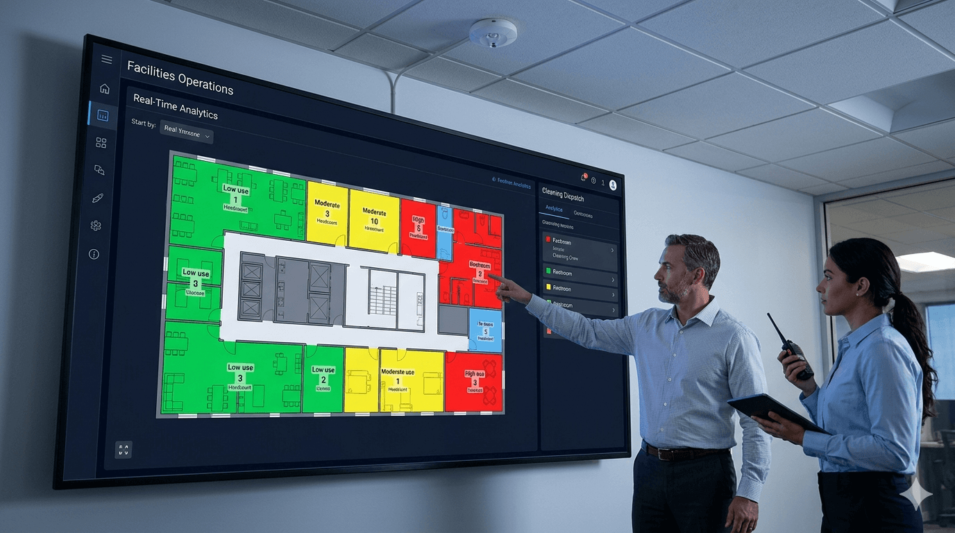 Demand-Based Cleaning with Occupancy Sensors | PointGrab